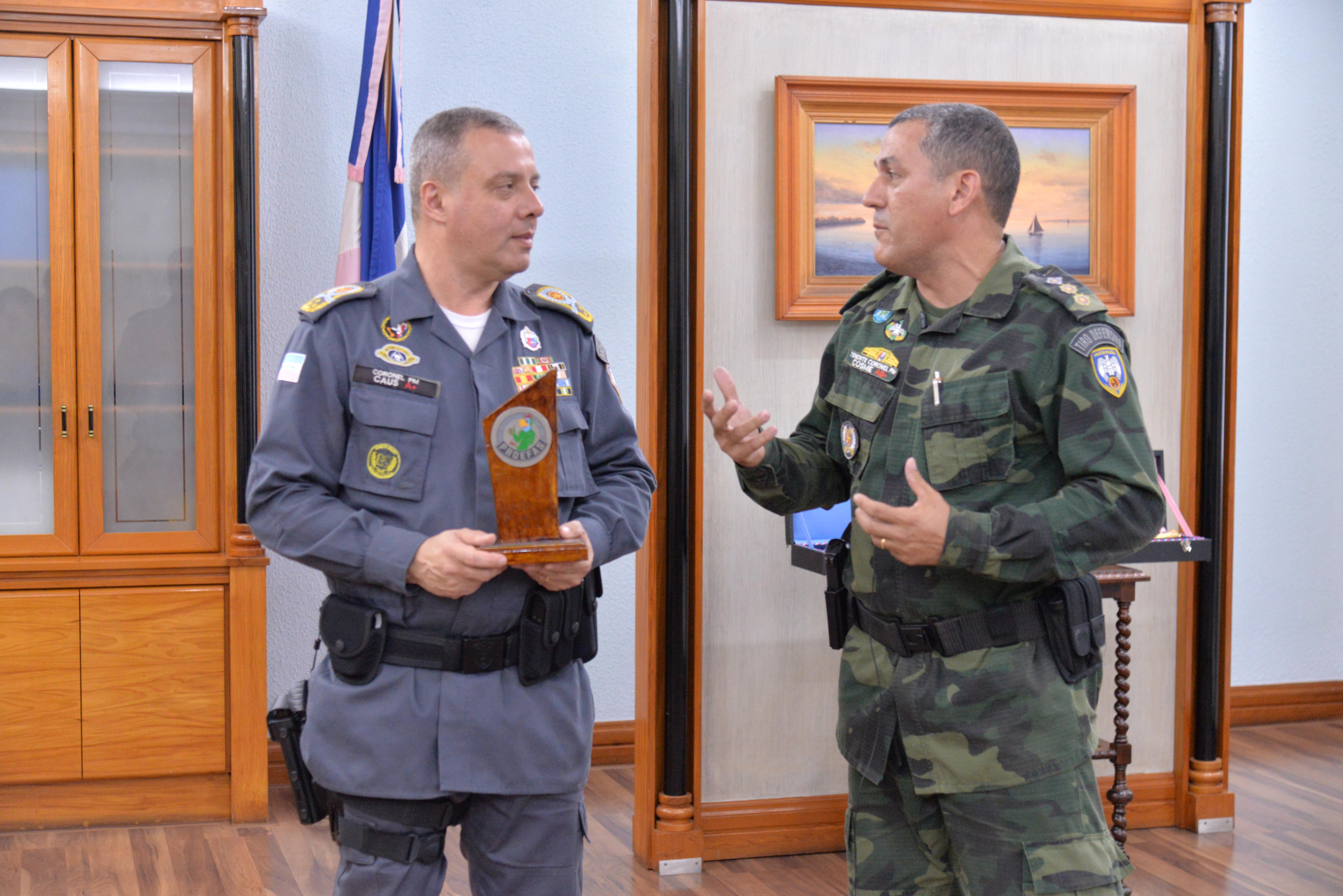 PMES - Comandante-geral recebe homenagem do Proefas