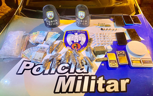 PMES - 2º Batalhão apreende drogas em São Gabriel da Palha