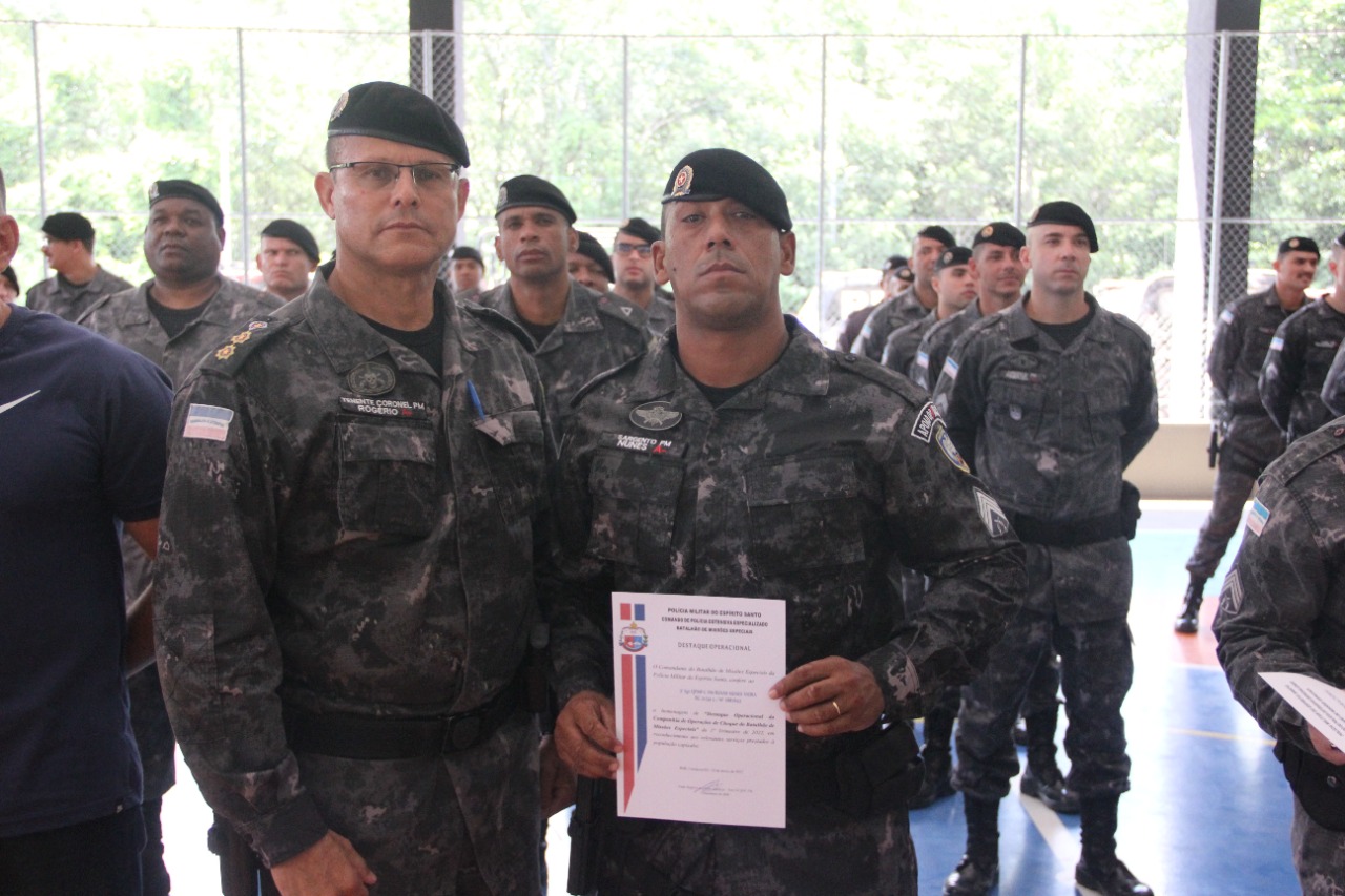 PMES - BME realiza solenidade em homenagem aos destaques operacionais