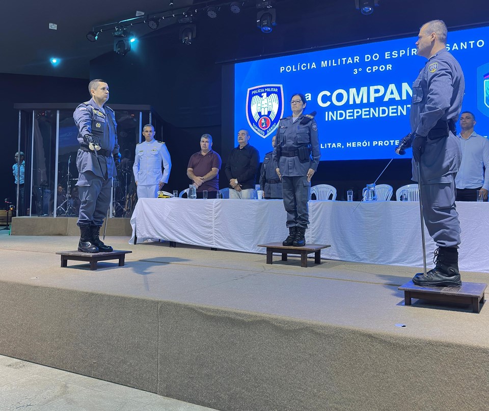 PMES - Cerimônia militar marca passagem de comando da 9ª Companhia ...